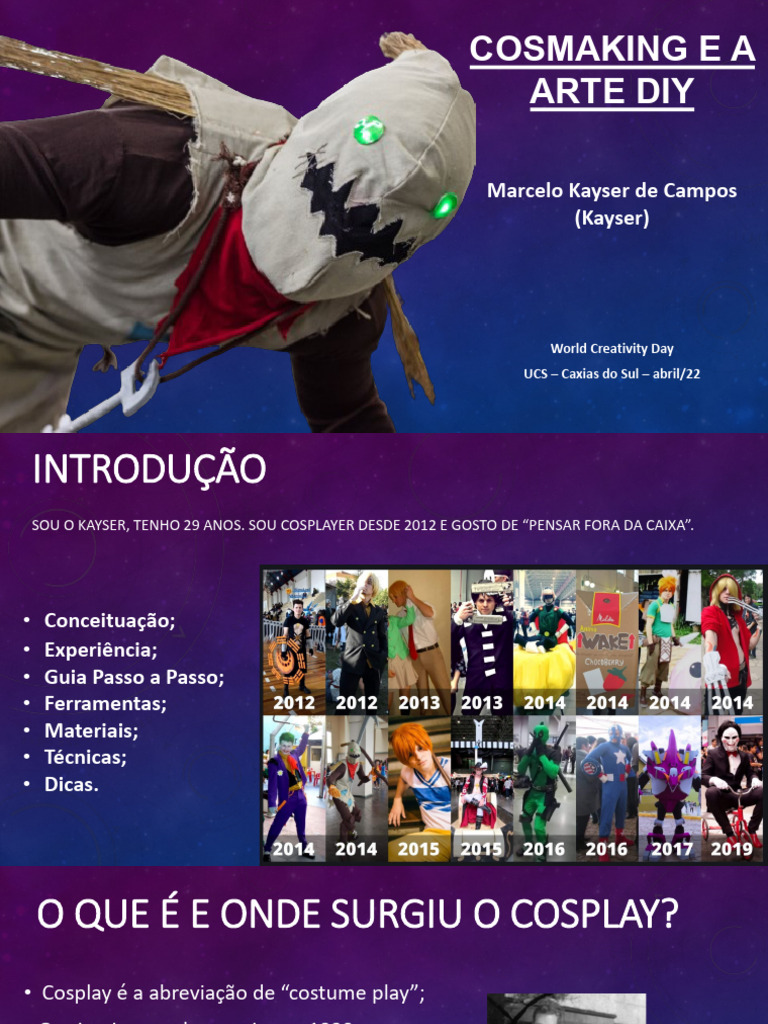 Cosmaking: Guia Prático e Criativo | PDF | Cosplay | Setor secundário ...