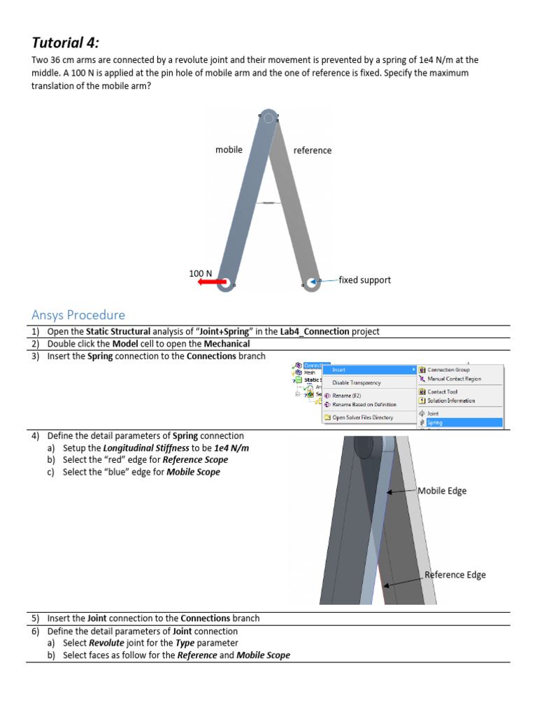 Tut-4 Joint Spring Connection | PDF