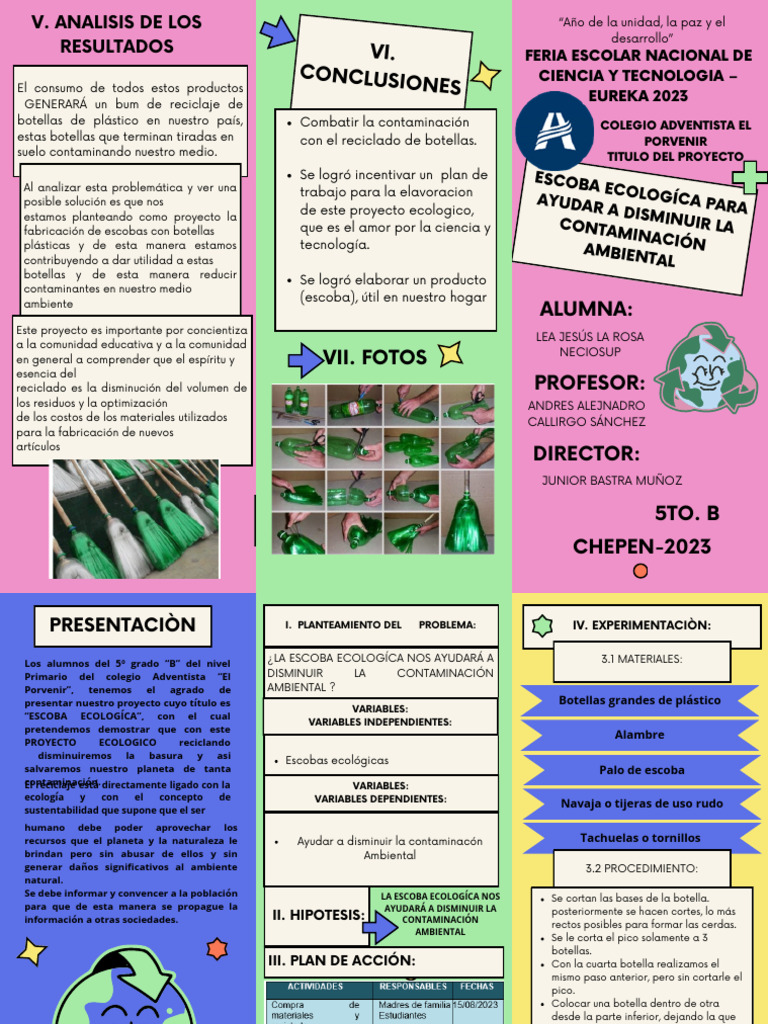 Flyer de Sustentabilidad Ilustrado Divertido Colorido | PDF | Reciclaje ...