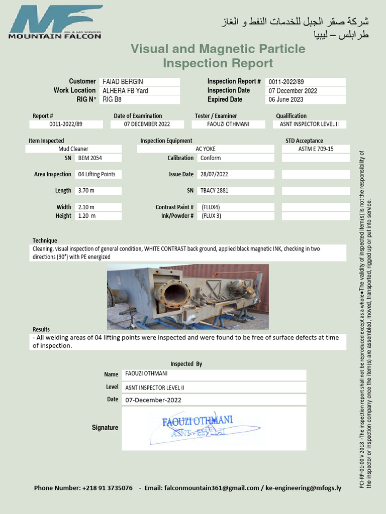 RVN Mud Cleaner N BEM 2054 | PDF | Industrial Processes | Applied And Interdisciplinary Physics