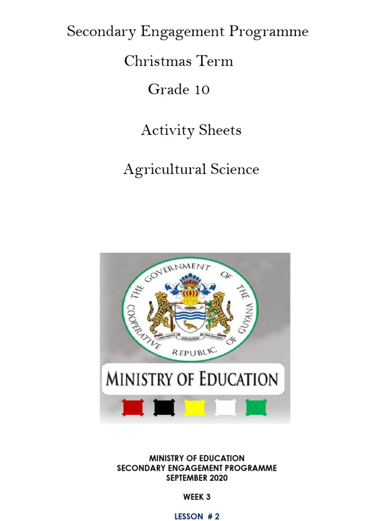 Grade 10 Agriculture: Farming Methods | PDF | Agriculture | Intensive ...