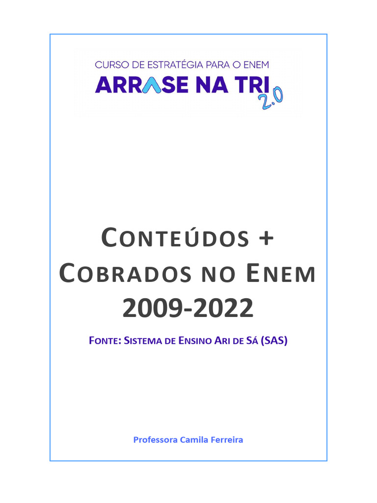 M todo+Arrase+na+TRI+2 0 Recor Ncia+de+conte Dos+no+enem | PDF | Science