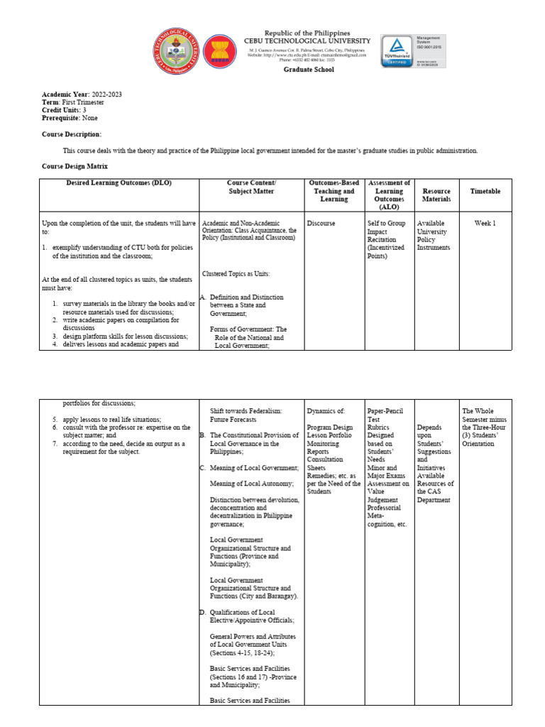 MPA 612 Local-Governance Administration | PDF | Cognition MPA 612 Local-Governance Administration | PDF | Cognition