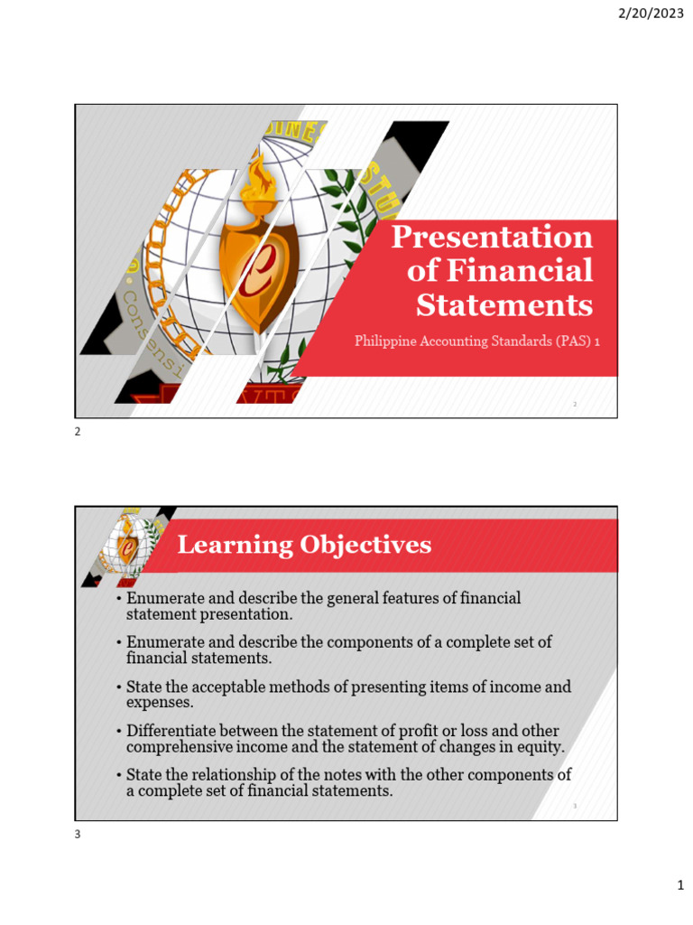 Financial Statement Presentation Guide | PDF | Financial Statement ...