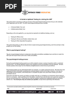 RAF Selection Process and Aptitude Tests | PDF | Job Interview