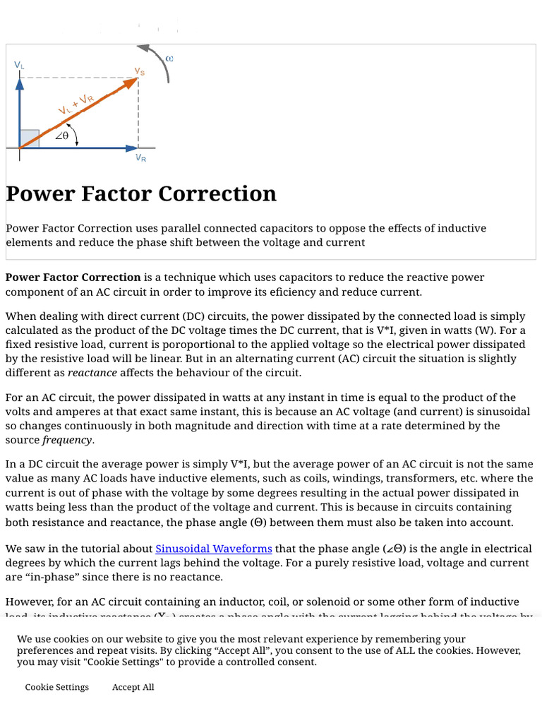 Power Factor Correction (PFC) Tutorial | PDF