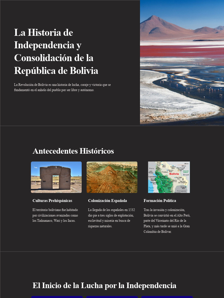 Independencia y Consolidación de Bolivia | PDF | Bolivia | Colonización ...