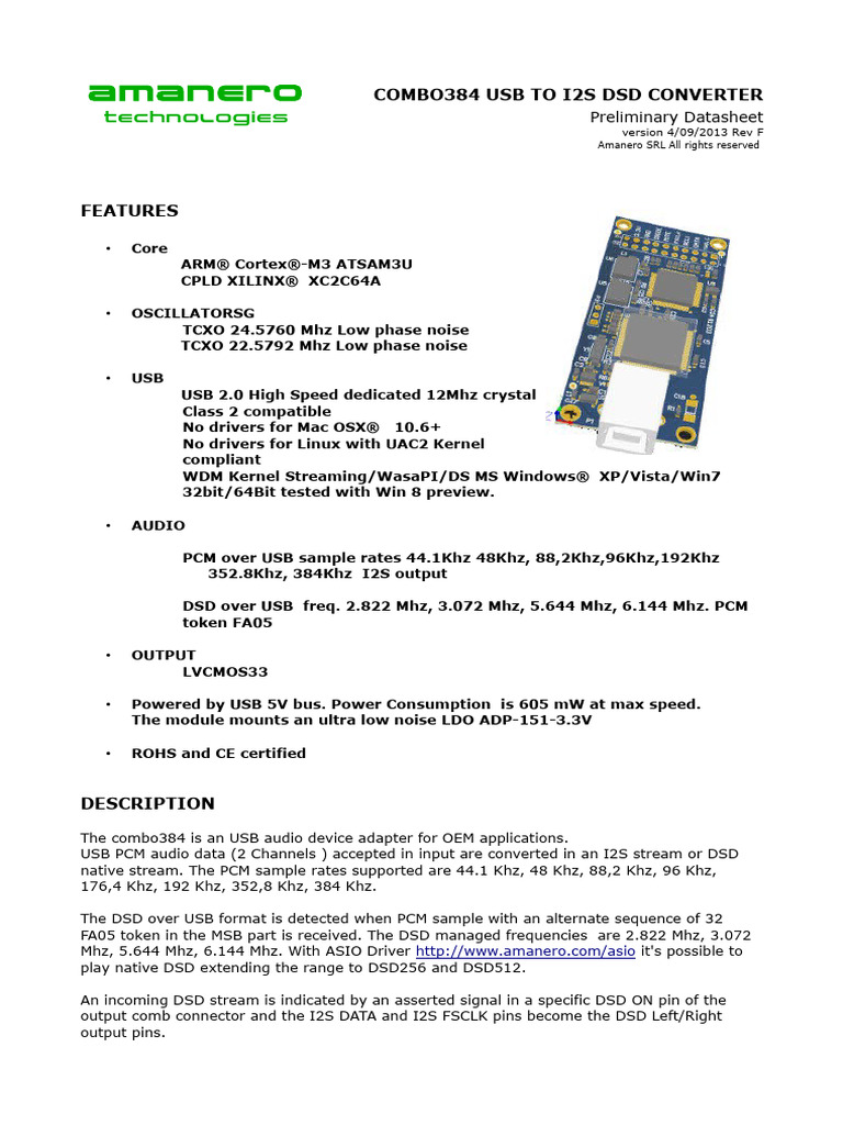 Combo384 D | PDF | Usb | Electronics