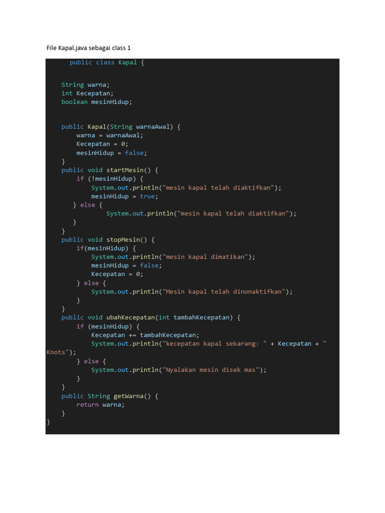 Tugas Pemrograman Melengkapi Code | PDF
