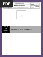 Modelo de POP - Procedimento Operacional Padrão | PDF