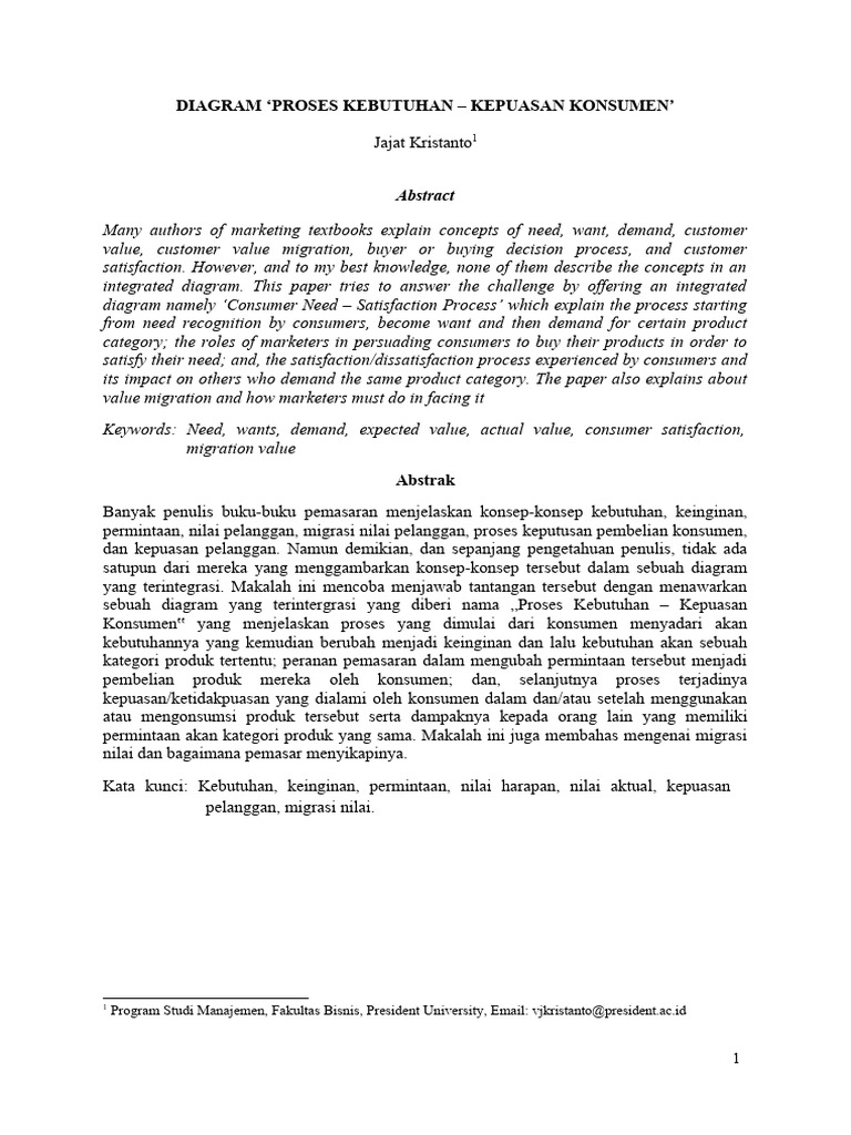 diagram-proses-kebutuhan-kepuasan-konsumen-jajat-kristanto-1-abstract | PDF