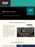 Microsoft Sway User Manual (English Version) | PDF | Microsoft Word | Software