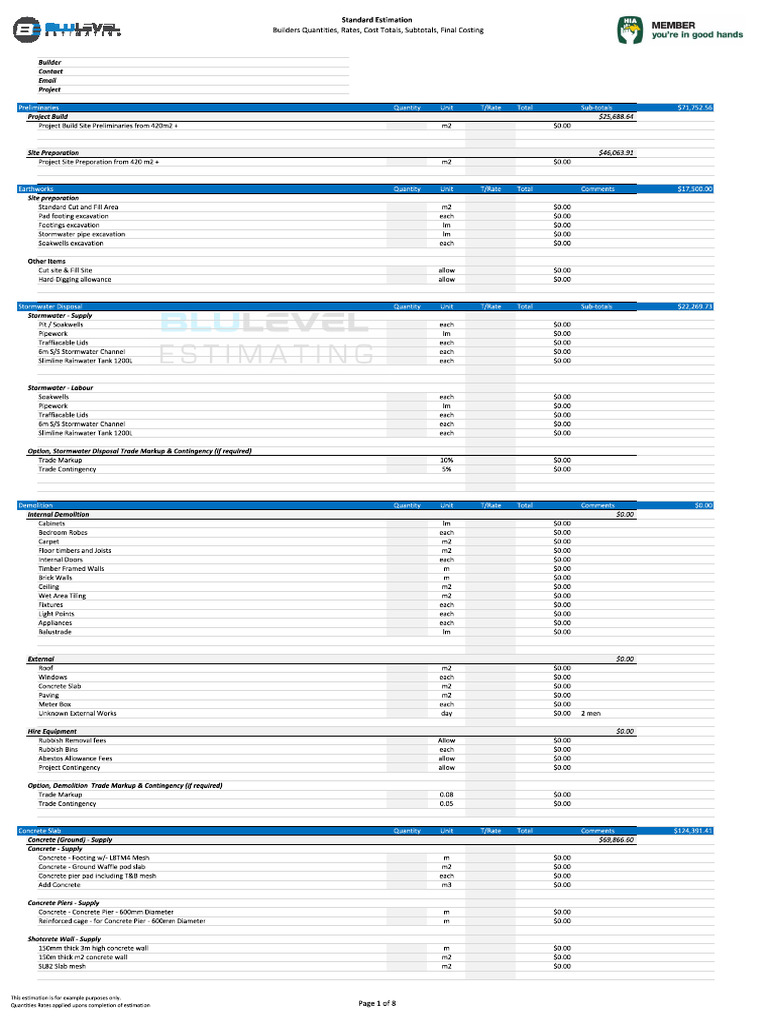 Standard Estimation | PDF