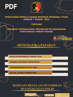 PERKABA No. 1 Tahun 2022 Admin Penyidikan | PDF | Teknologi & Rekayasa
