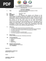 Activity Design For Team Building | PDF | Career & Growth | Wellness