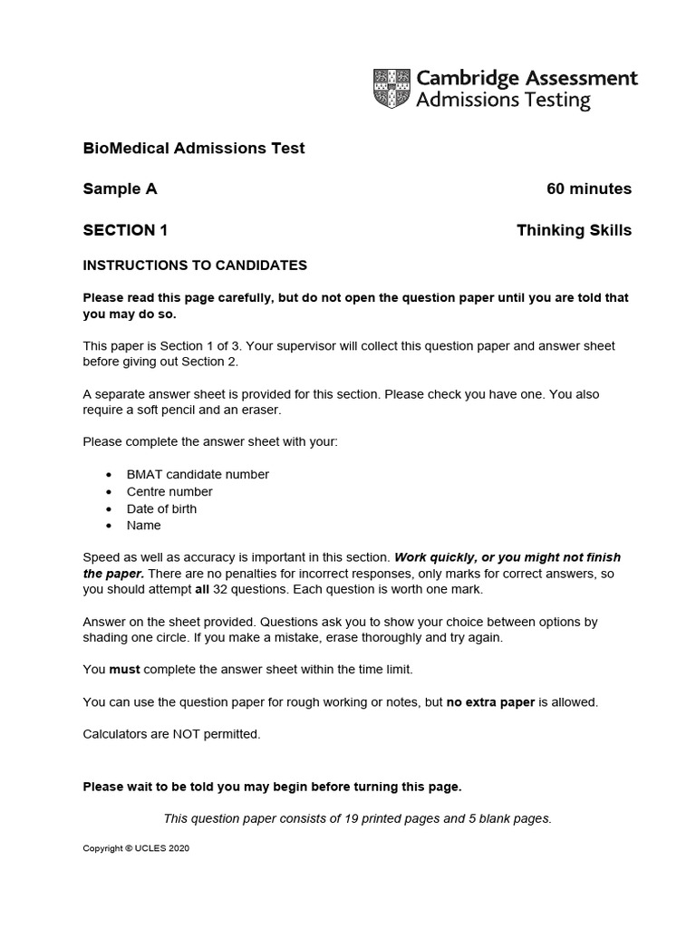 588041-sample-a-bmat-section-1 | PDF | Economics | Agriculture