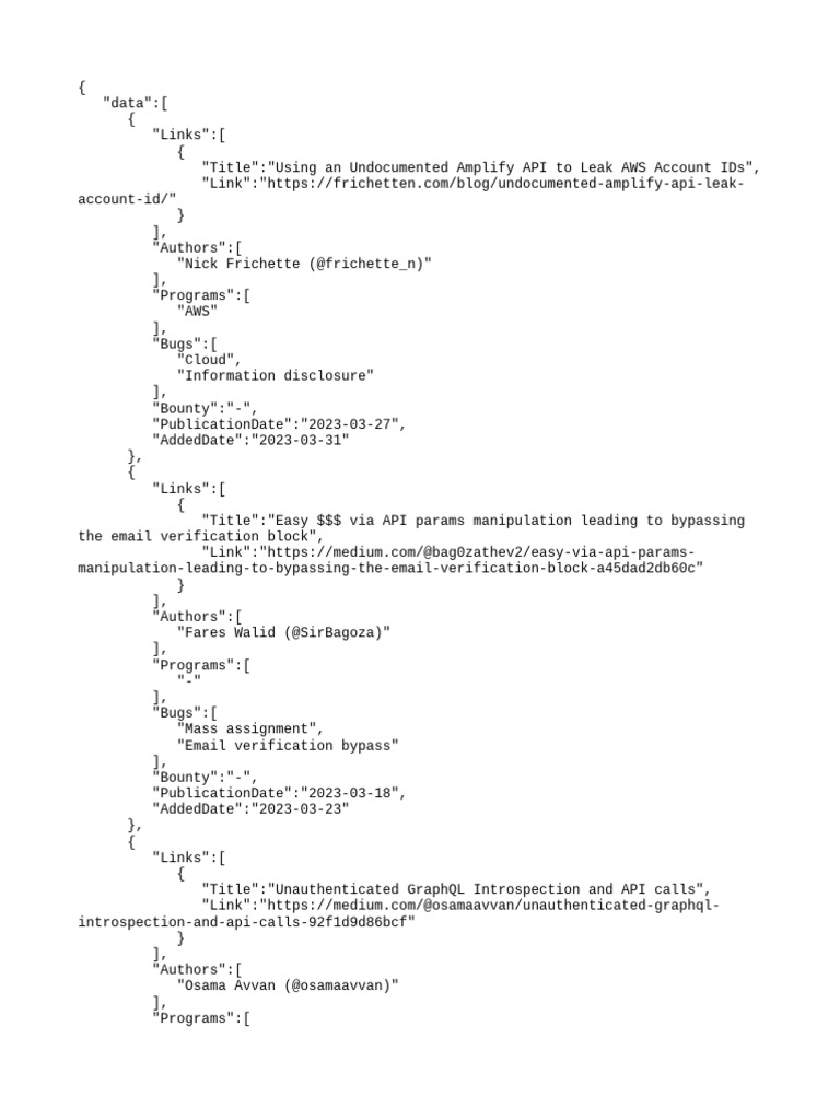 BBH API Dataset | Download Free PDF | Software Bug | Security Engineering