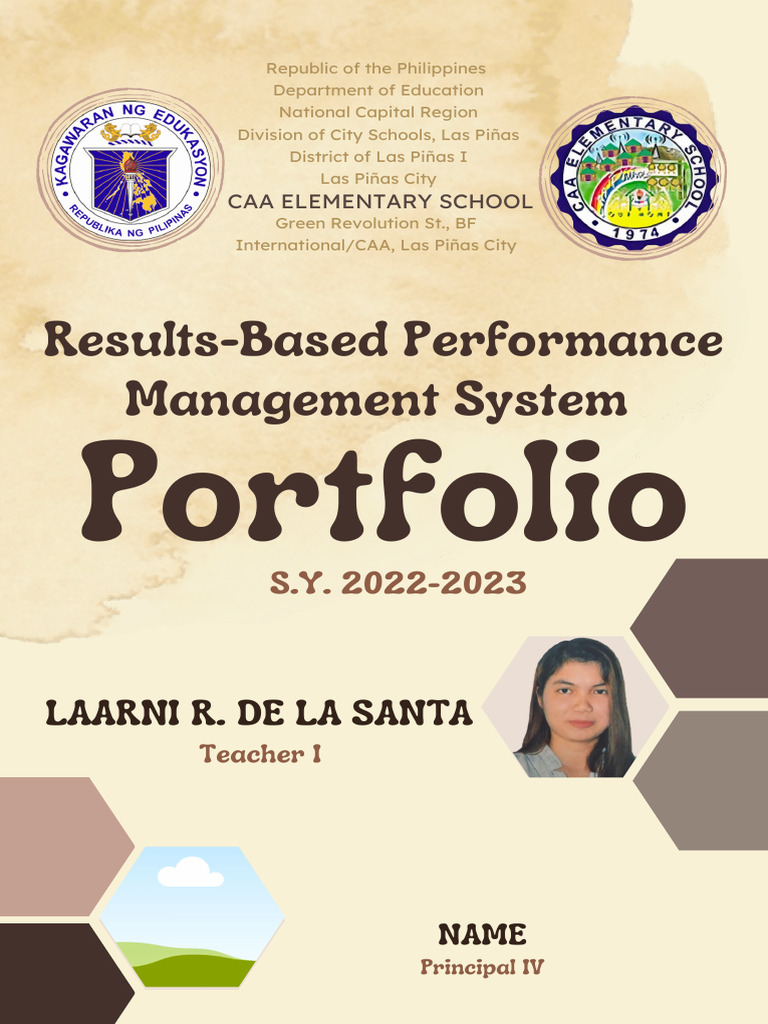 RPMS Portfolio 2022-2023 Template | PDF | Educational Assessment | Learning