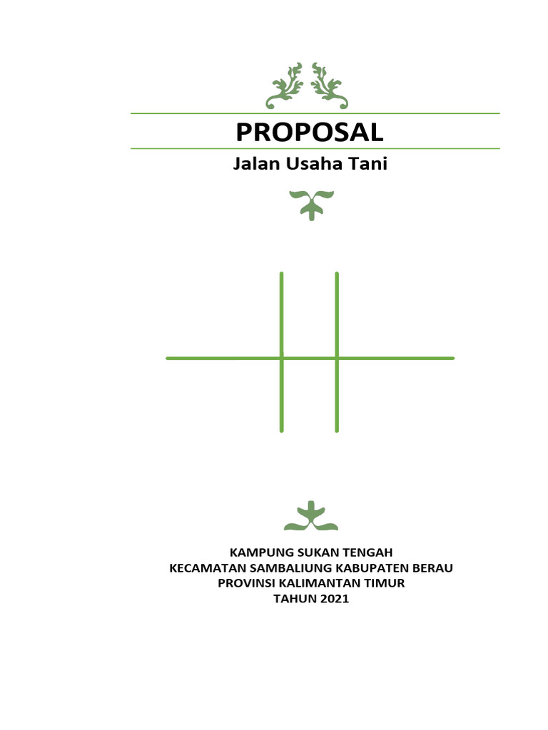 Proposal Jalan Tani | PDF