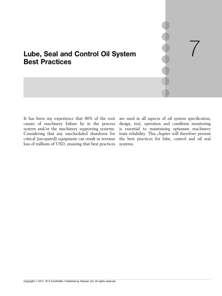 7 - Lube Seal and Control Oil Sy - 2011 - Forsthoffer S Best Practice ...