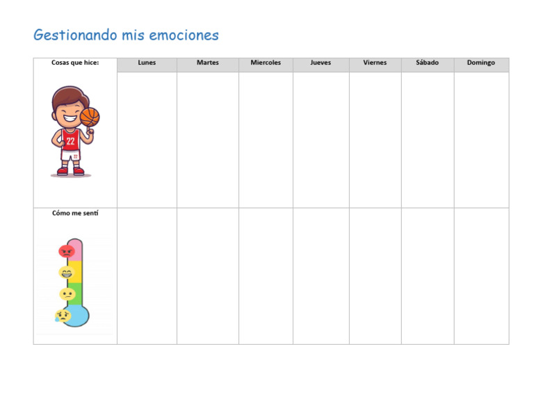 Gestionando Mis Emociones Pdf