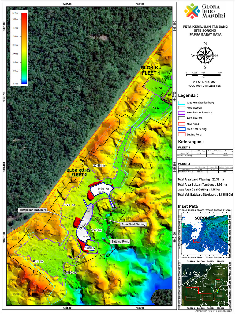 PETA KEMAJUAN TAMBANG 10 Oktober 2023 | PDF