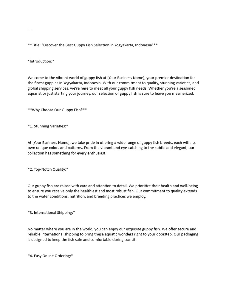 Guppy Chat GPT | PDF