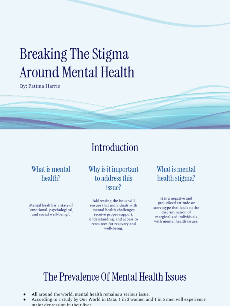 The Stigma Around Mental Health (1) | PDF | Social Stigma | Mental Health
