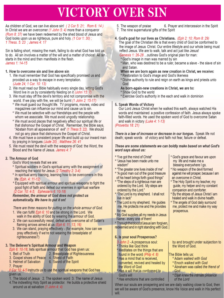 Victory Over Sin | PDF