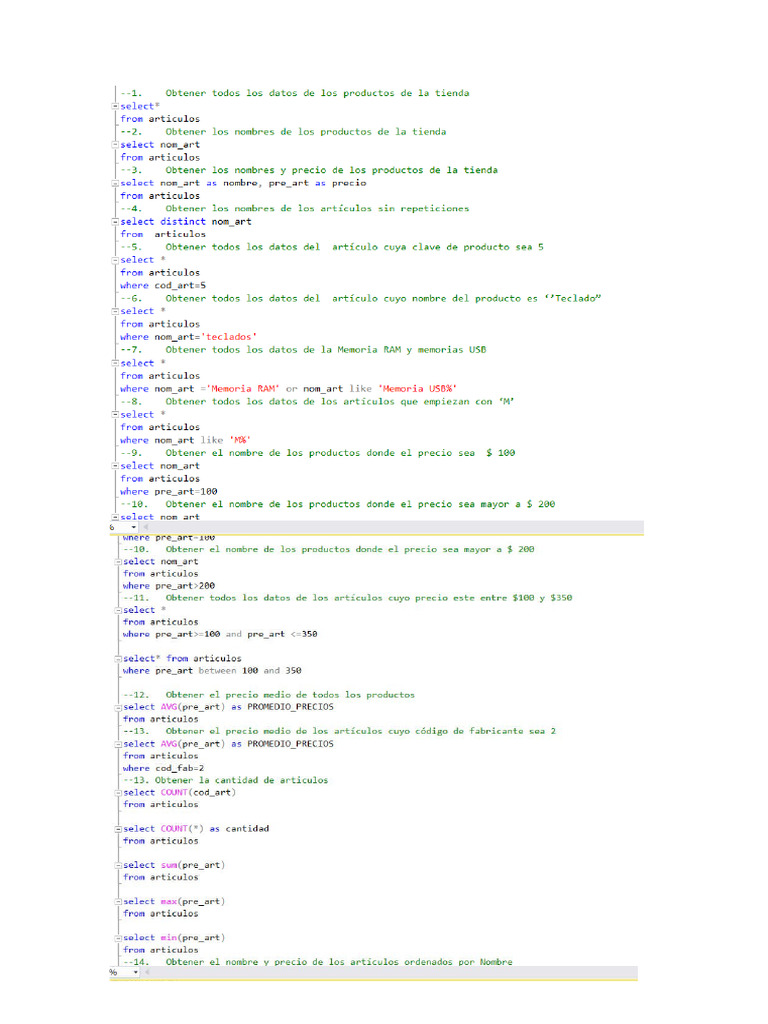 Consultas de SQL Server | PDF