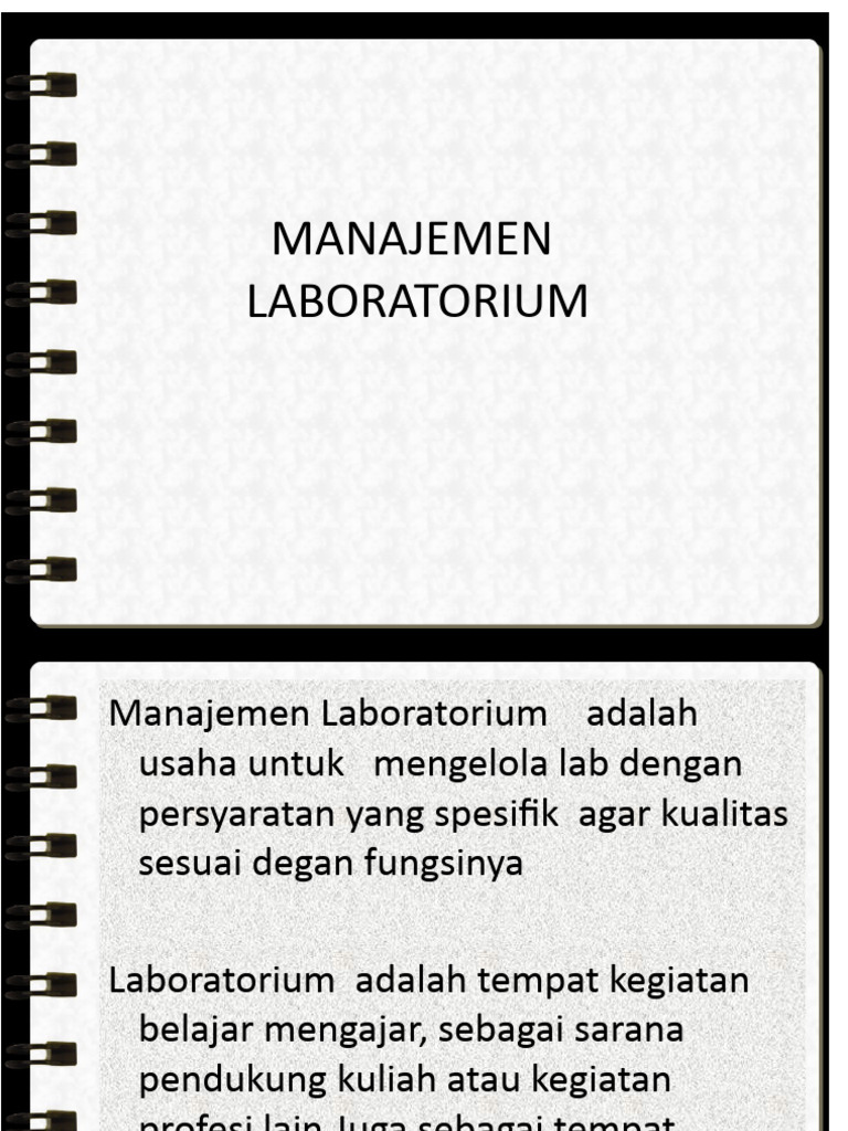 Manajemen Laboratorium Efektif | PDF | Griya & Taman | Sains & Matematika
