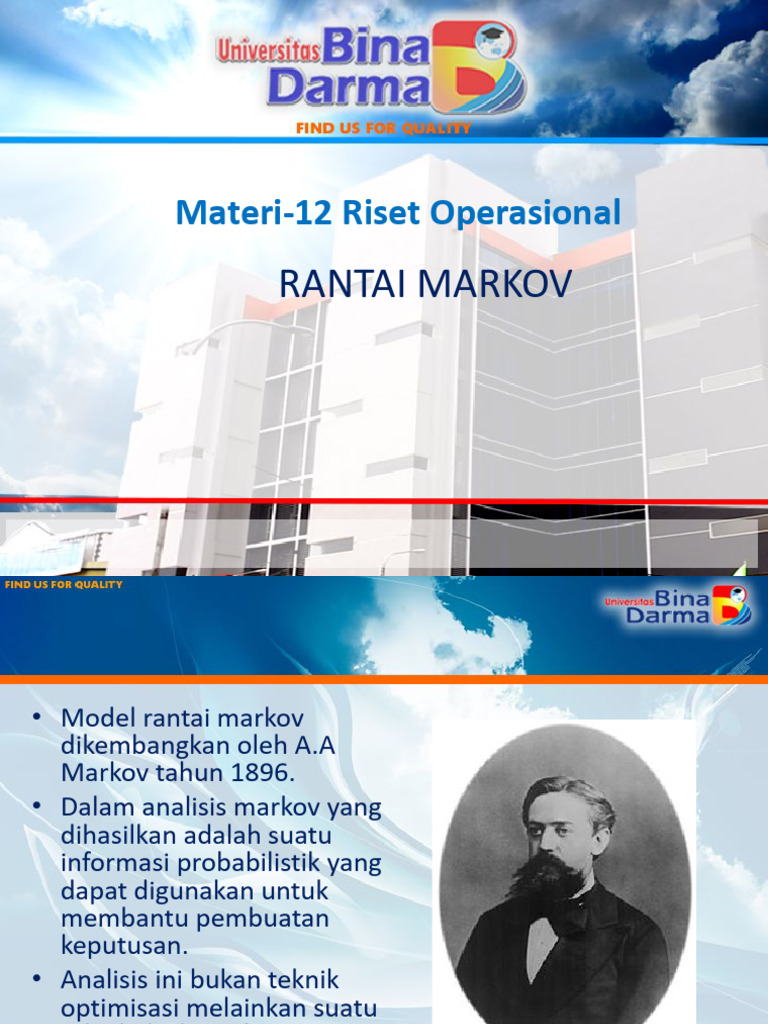 Rantai Markov | PDF | Sains & Matematika