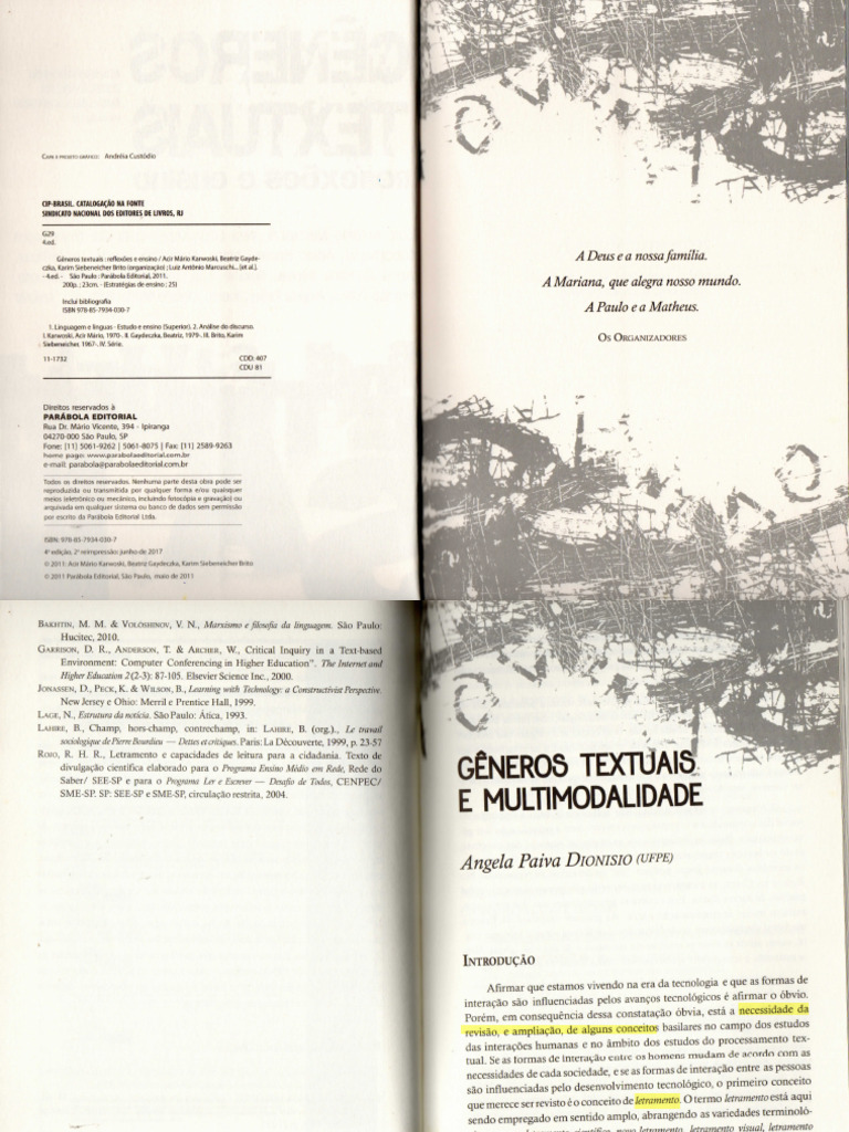 4. Gêneros Textuais e Multimodalidade - Ângela Dionísio | PDF | Imagem ...