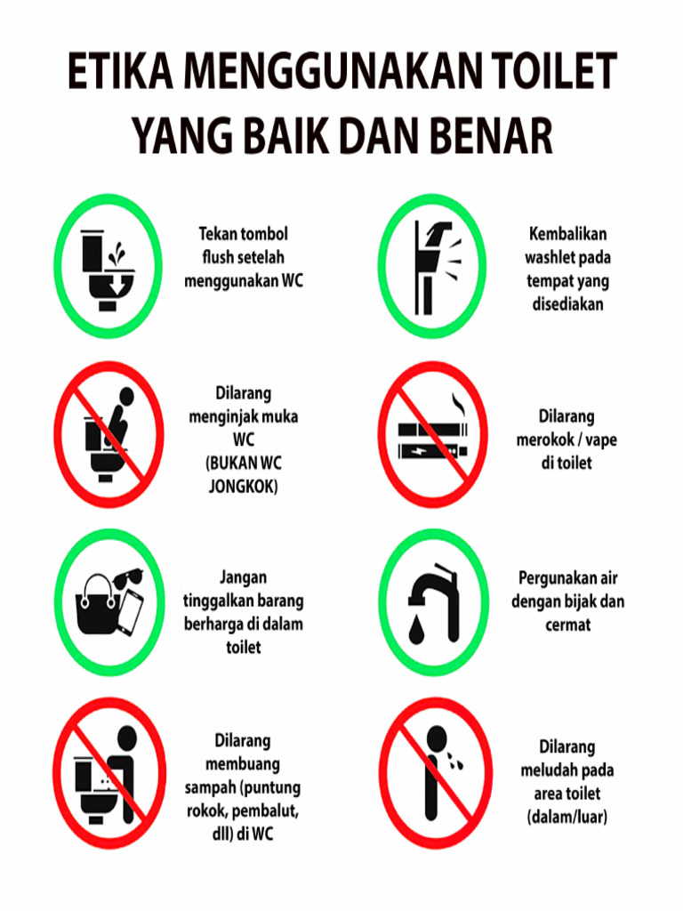 Etika Menggunakan Toilet | PDF