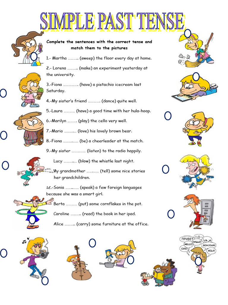 Simple Past Tense Tests - 82004 | PDF | Art