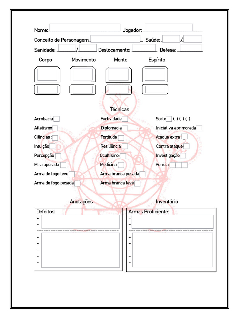 Ficha OP Editavel | PDF