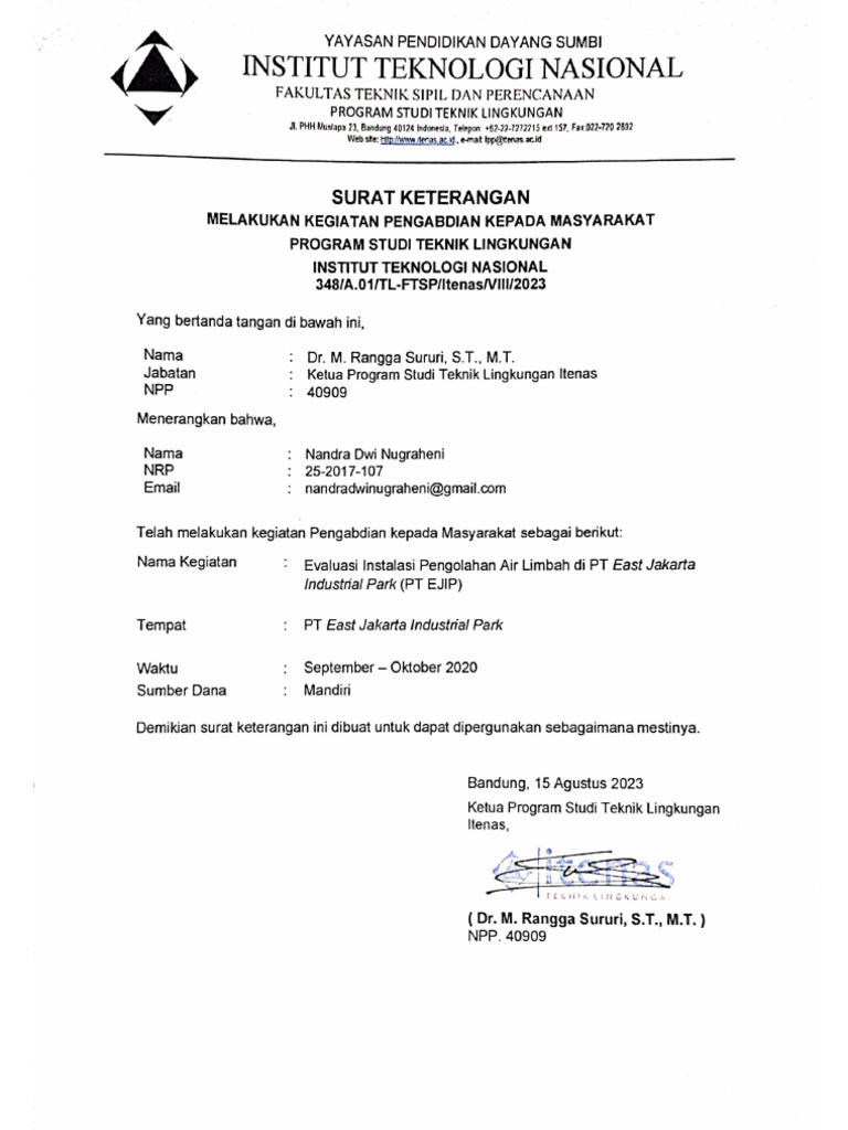58 252017107 - Evaluasi Instalasi Pengolahan Air Limbah PT East Jakarta Industrial Park (PT Ejip ...