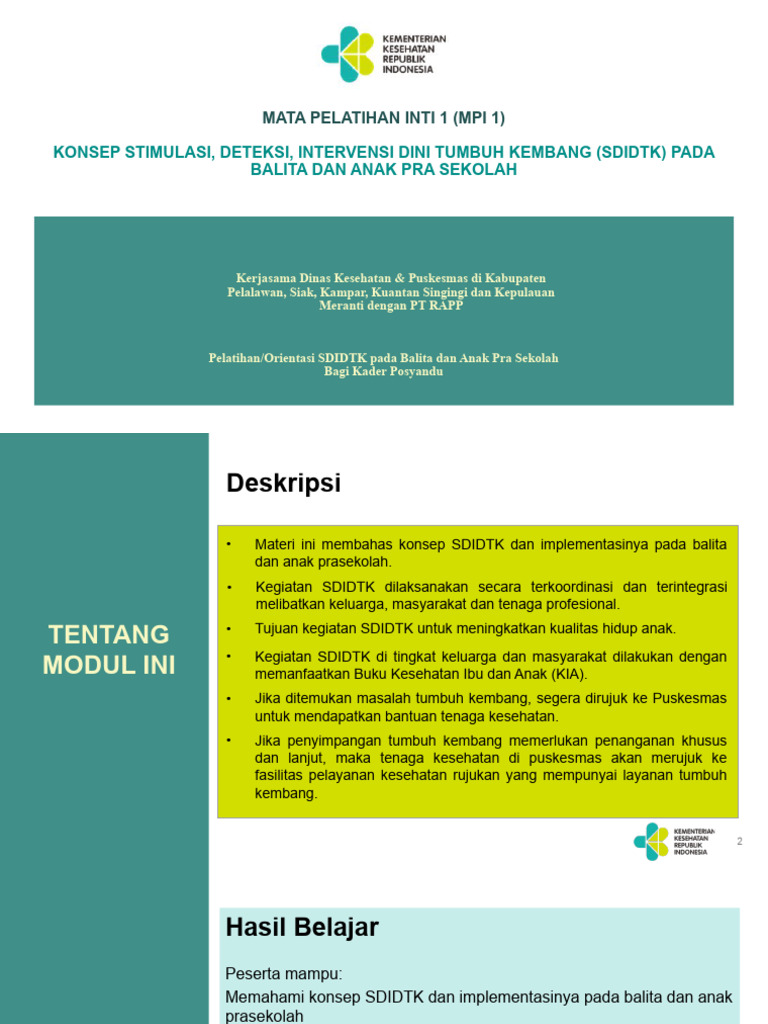 MPI 1 Konsep SDIDTK | PDF