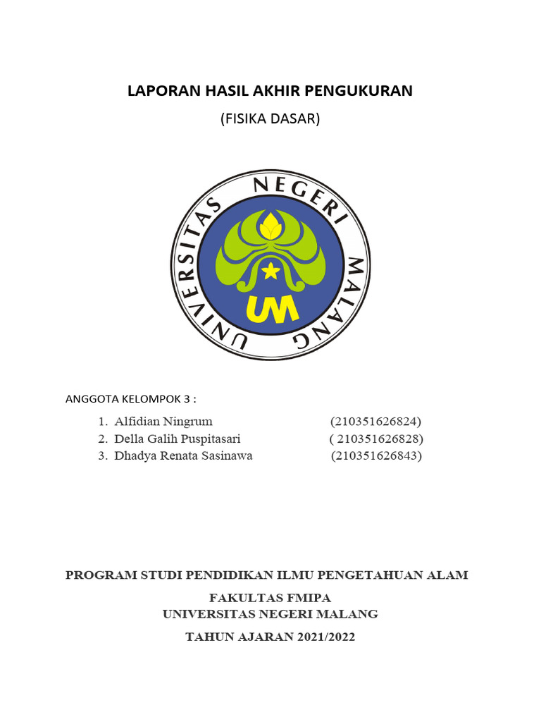 Laporan Pratikum Kelompok 1 | PDF | Griya & Taman | Sains & Matematika