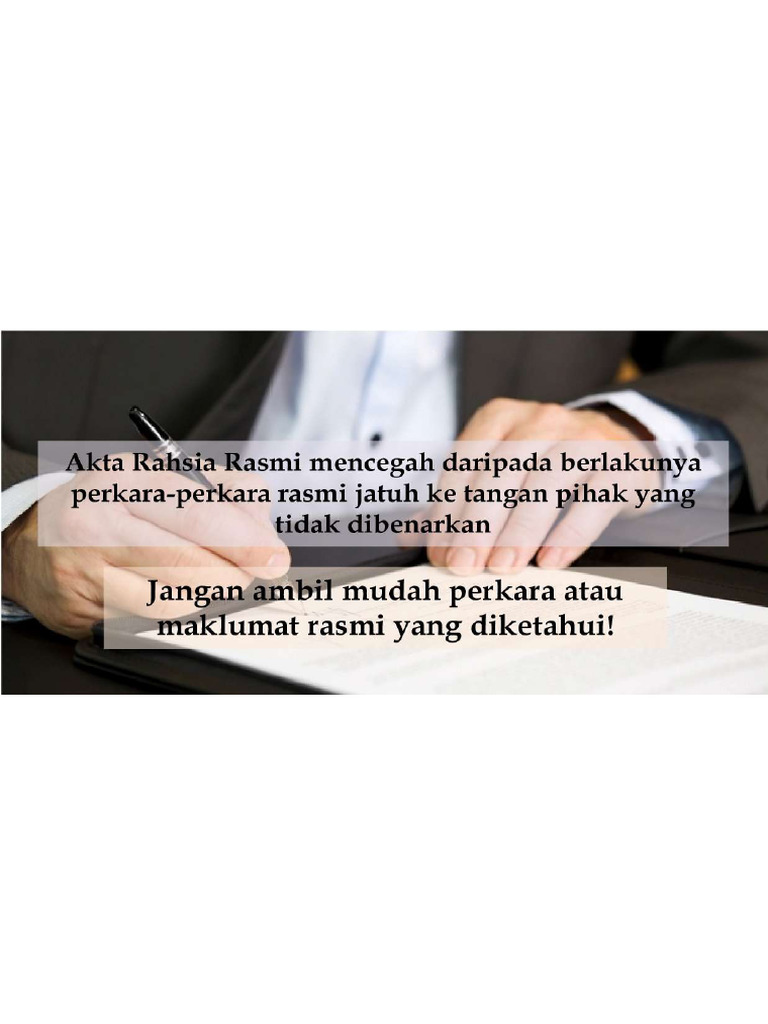 Akta Rahsia Rasmi | PDF