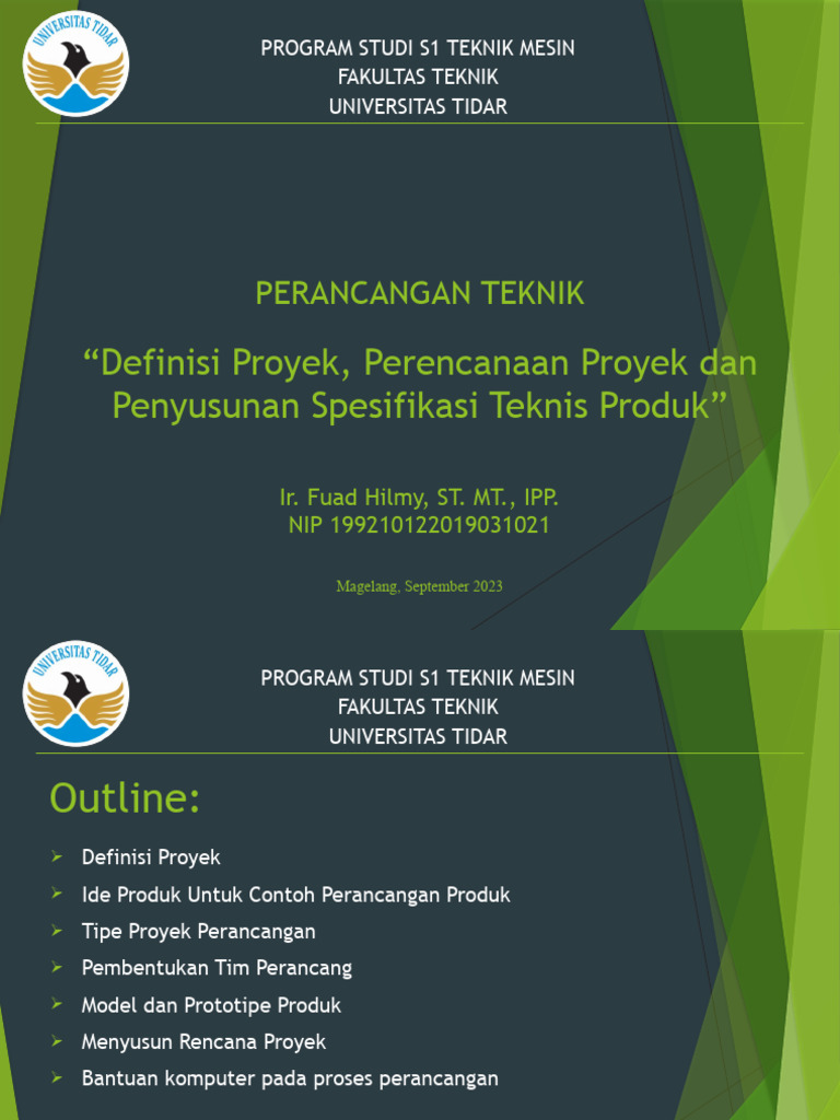 04 - Definisi Proyek Dan Perencanaan Proyek | PDF