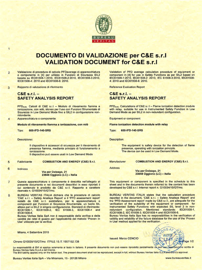 Combustion and Energy Flame Relay Ionization Flame Detector 600 Ifd 140 ...