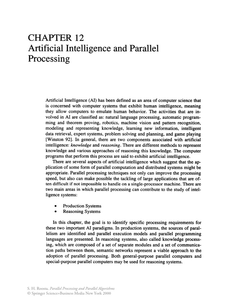 Artificial Intelligence and Parallel Processing: Knowledge Reasoning | PDF | Artificial ...