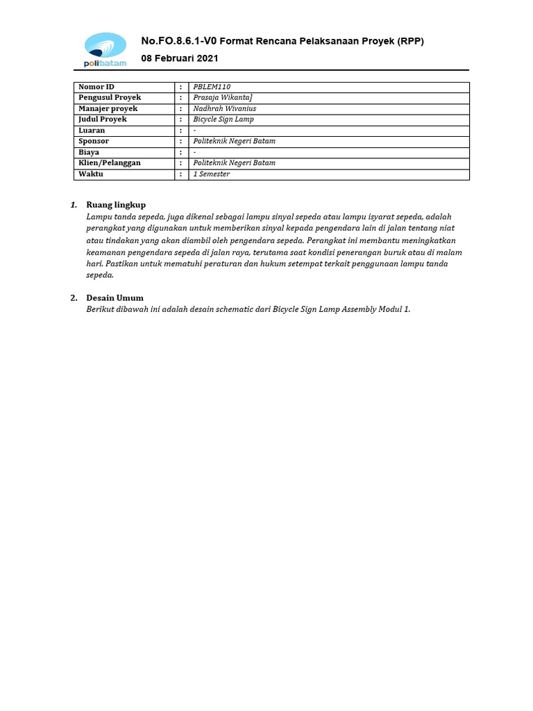 RPP KLP 2 Bicycle Sign Lamp | PDF