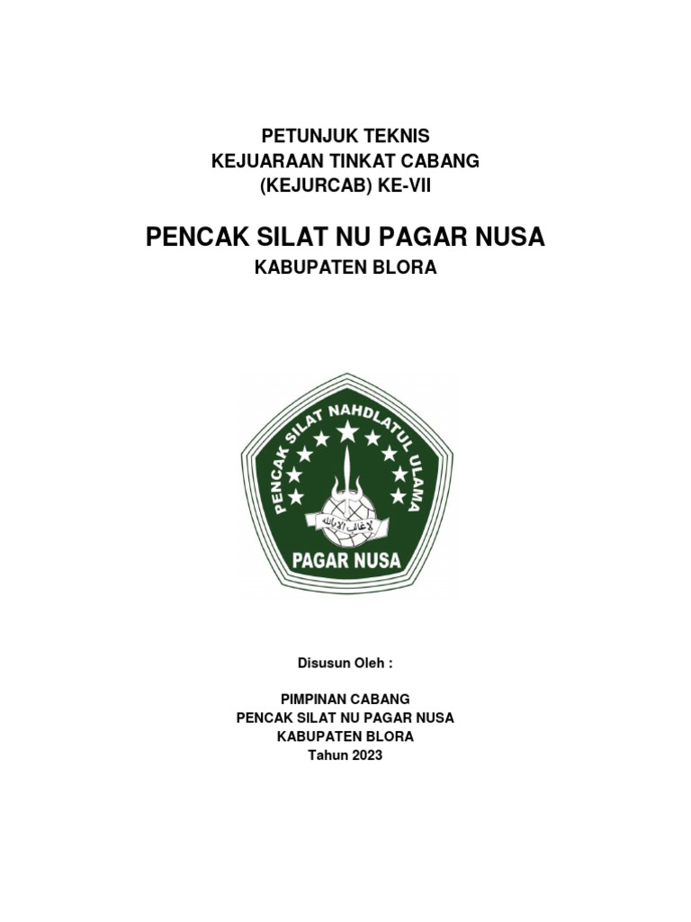 Petunjuk Kejurcab Pencak Silat Blora | PDF