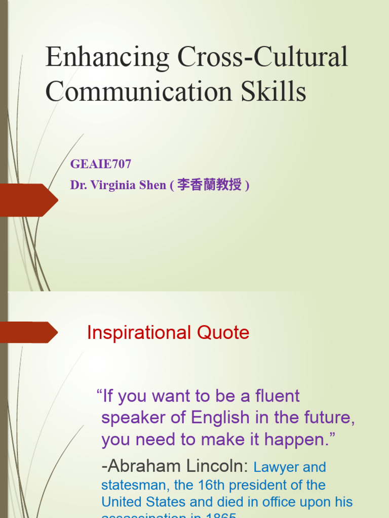 Mastering Cross-Cultural Communication | PDF | English Language ...