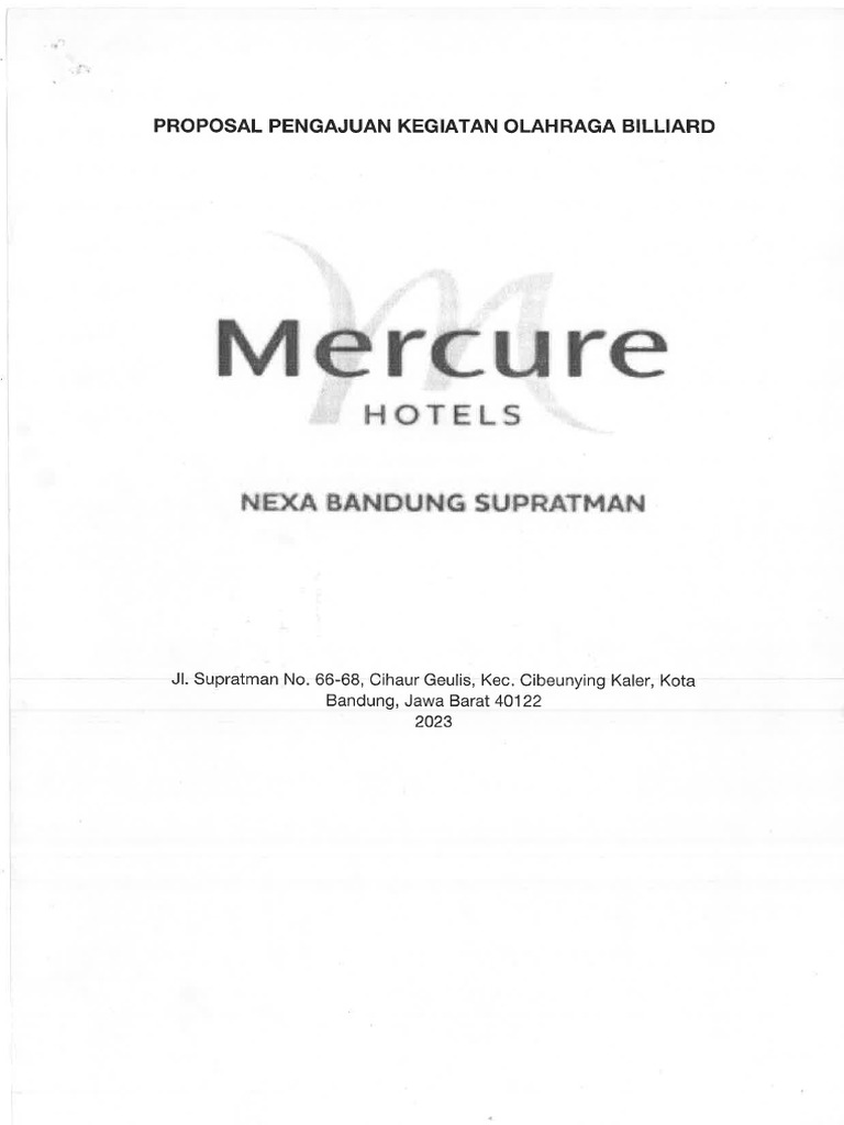 Proposal Billiard | PDF