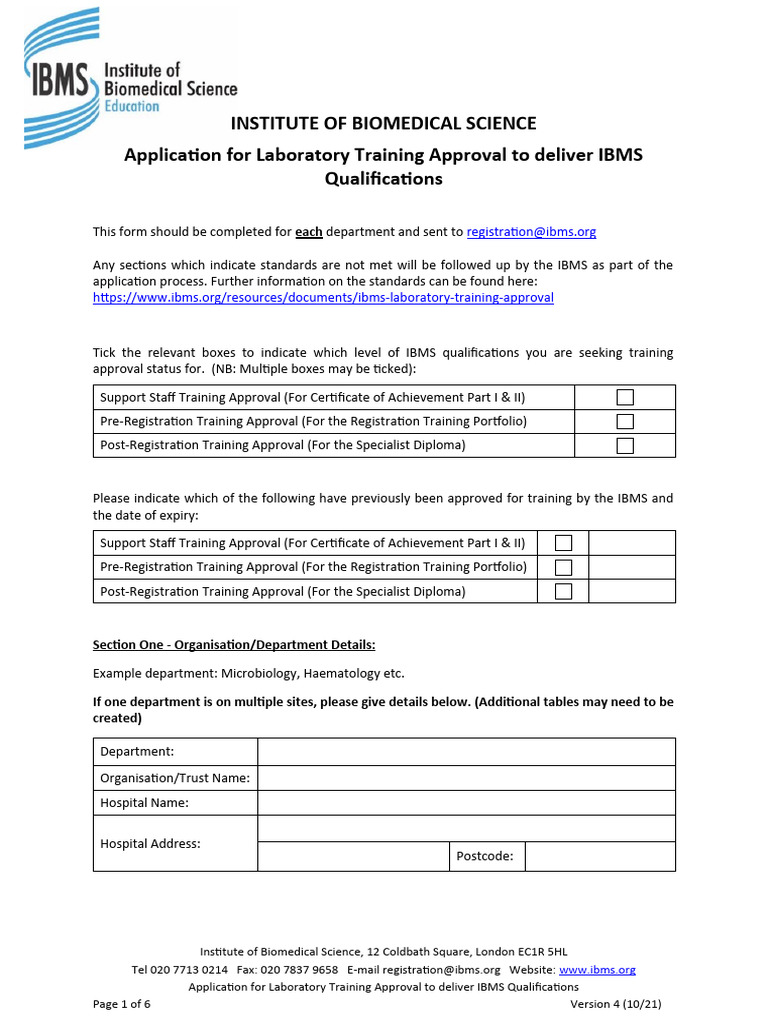 Laboratory Approval Application Form Declaration v4 10.2021 | PDF