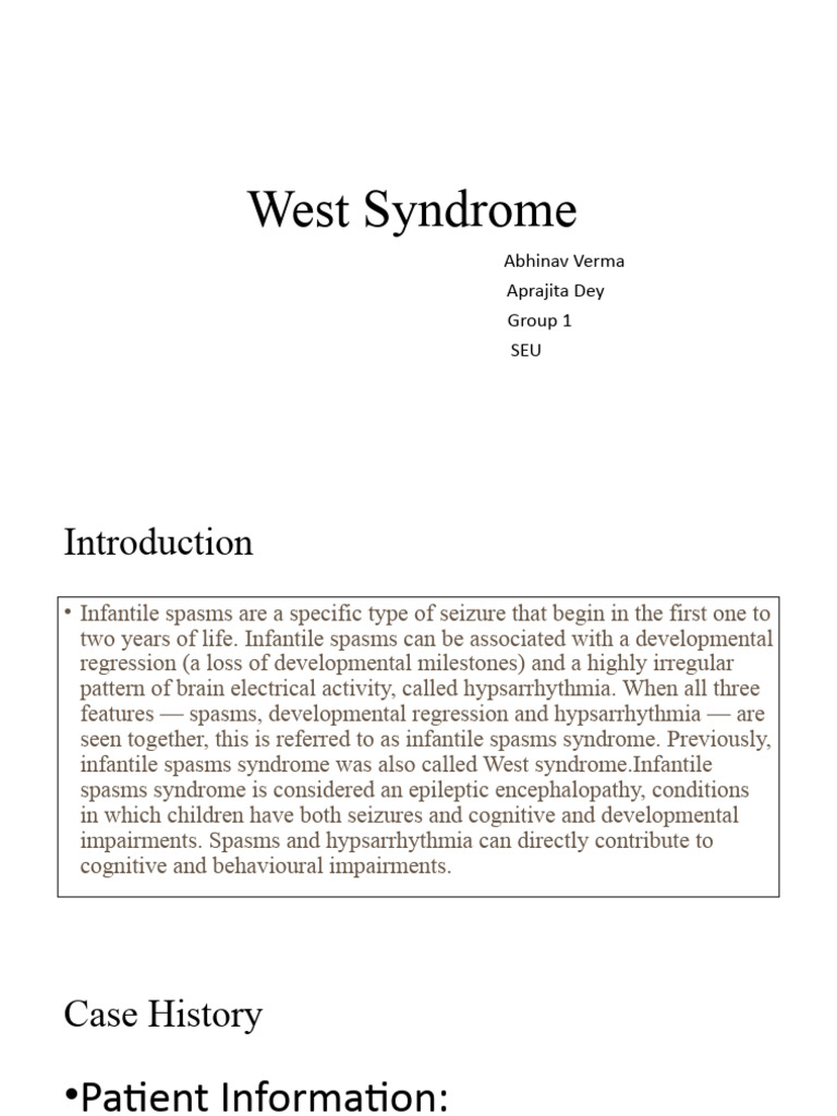 West Syndrome | PDF