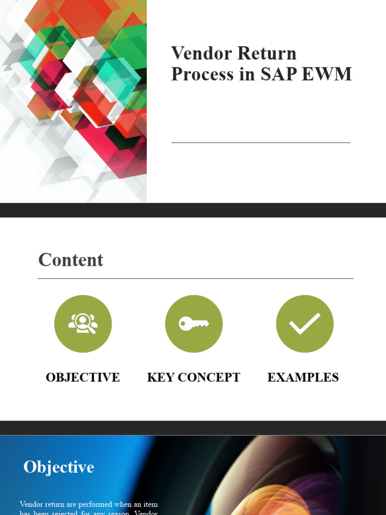 Vendor Return Process in SAP EWM | PDF | Business Economics | Service ...